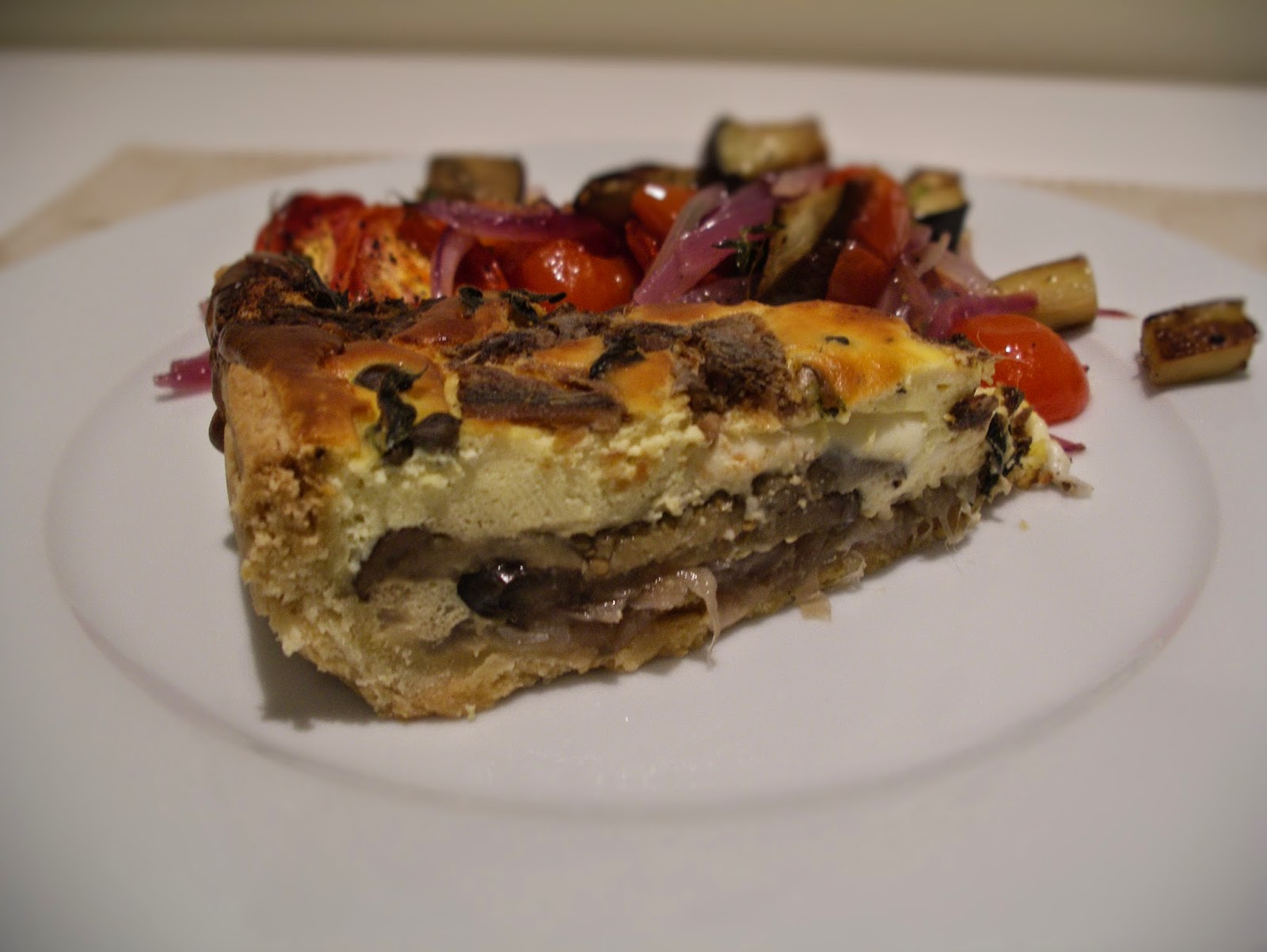 KITCHEN IN THE SAND: Mediterranean tart (eggplant, cherry tomatoes and ...