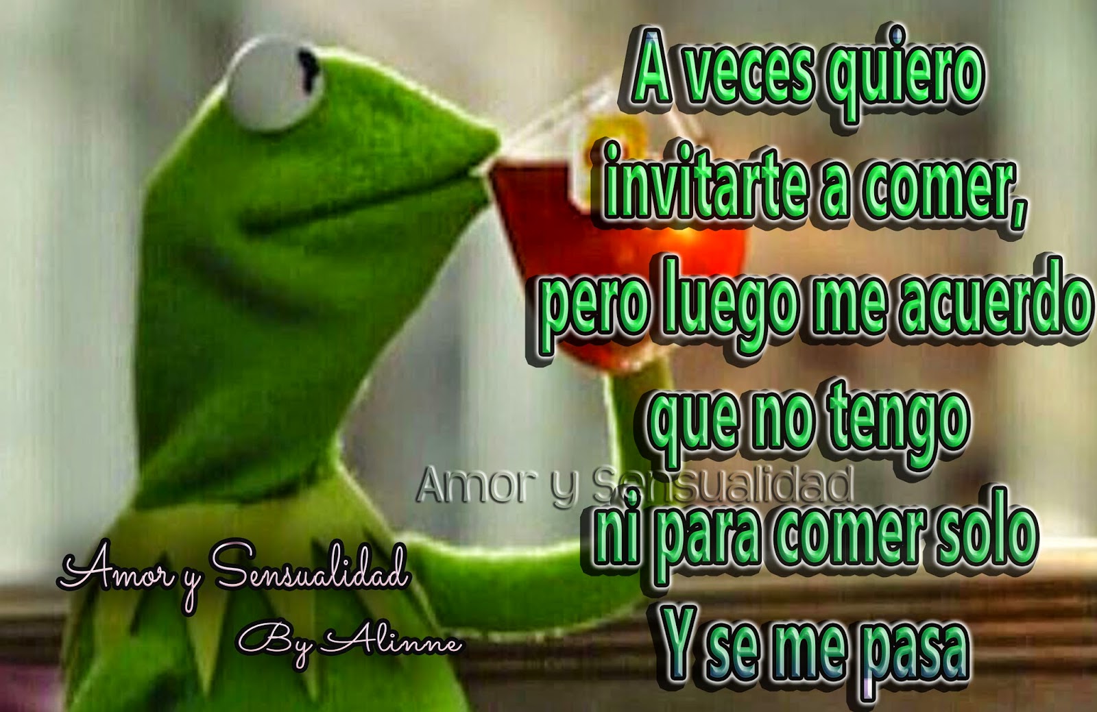 AMOR Y SENSUALIDAD: FRASES CON LA RANITA RENE