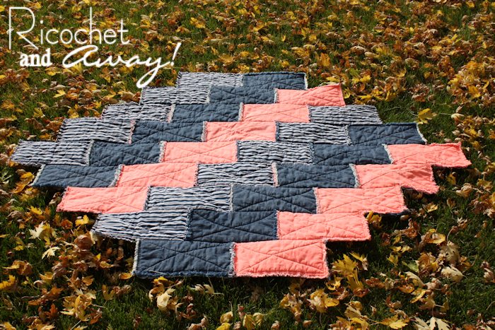 Ricochet and Away!: The Chevron Rag Quilt