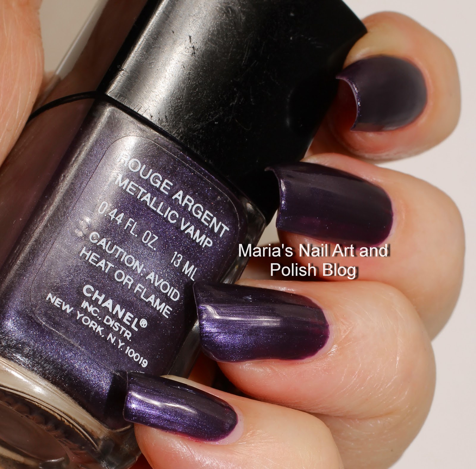 Marias Nail Art and Polish Blog: Chanel Rouge Argent/Metallic Vamp and ...
