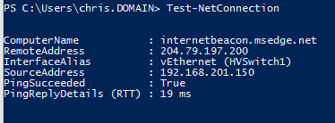 Chris Lehr's Microsoft blog: PowerShell and testing connectivity with ...