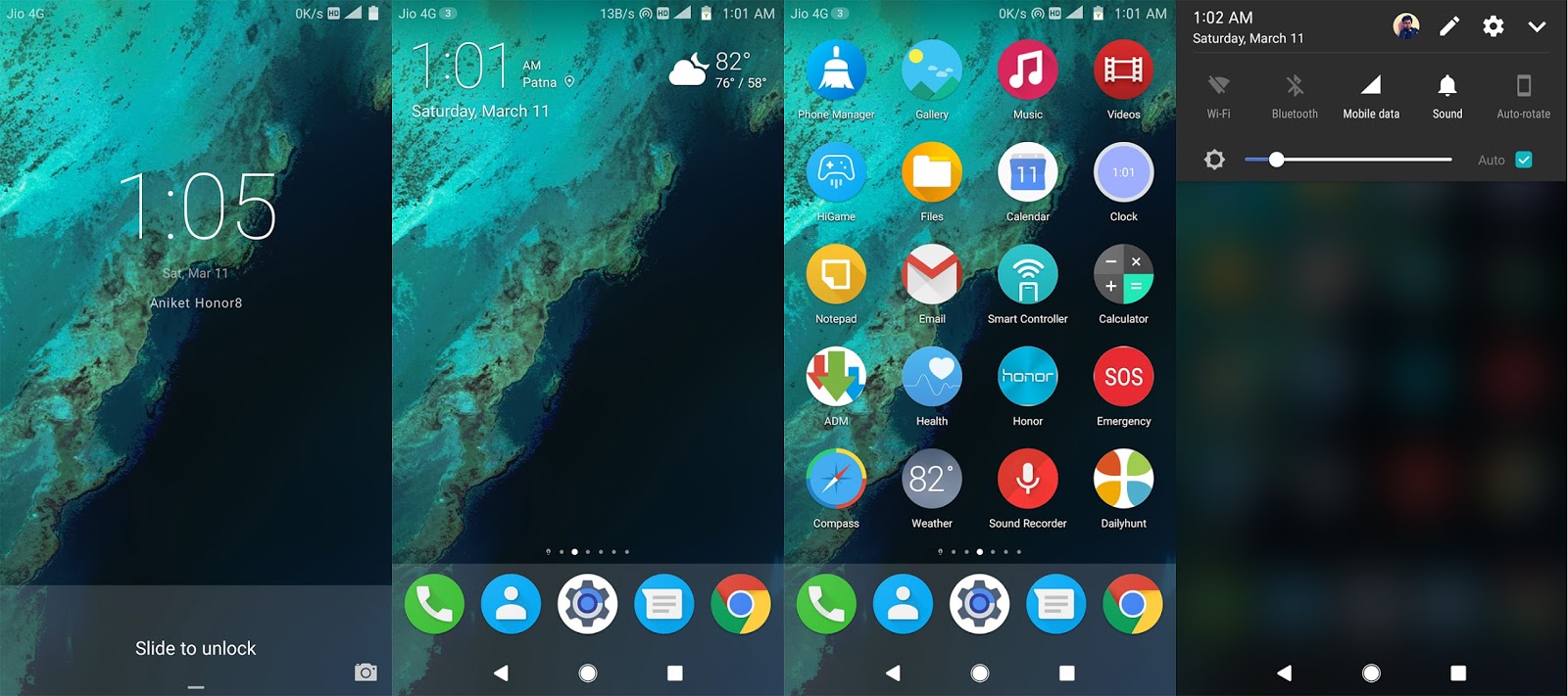 Google Pixel Ui For EMUi 5 Huawei Theme