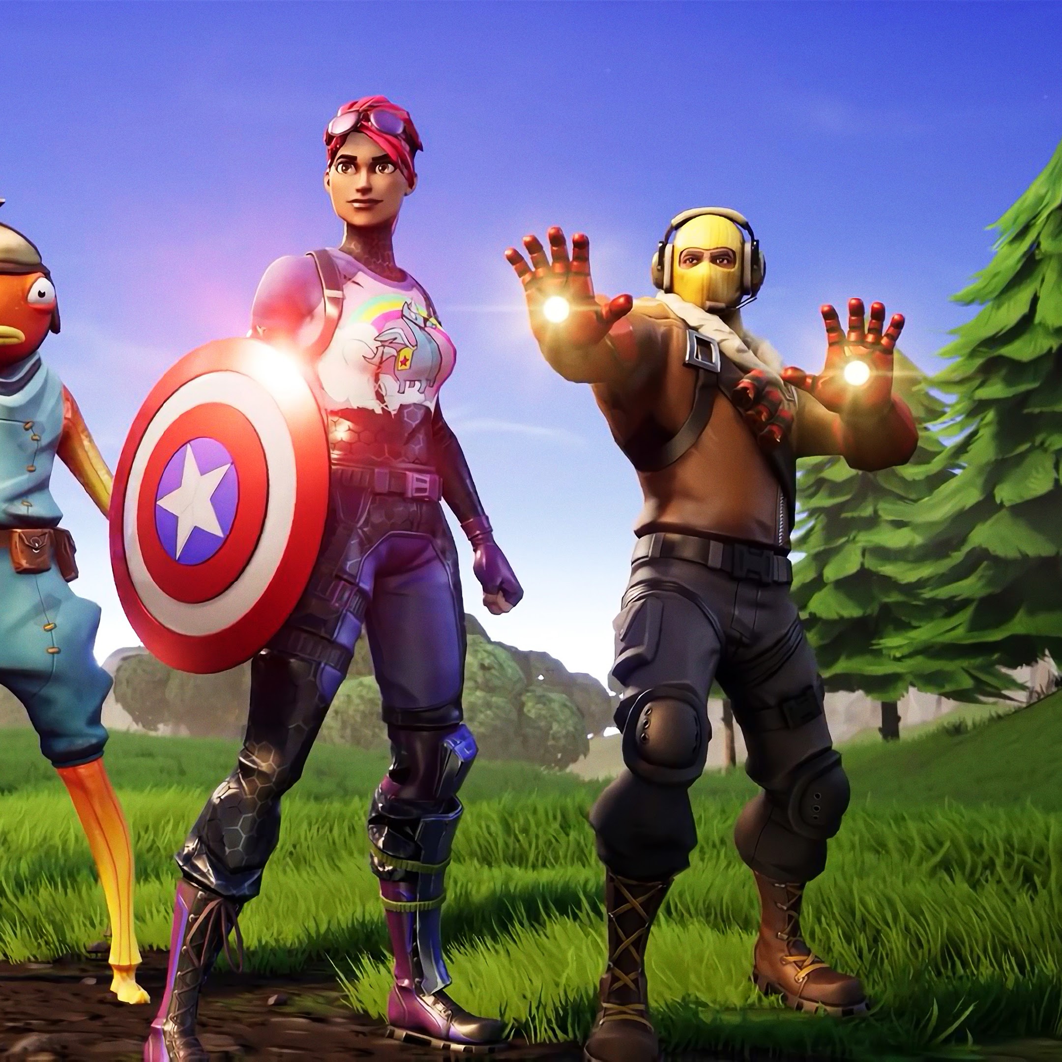Fortnite X Avengers, Brite Bomber, Fishstick, Raptor, Cuddle Team ...