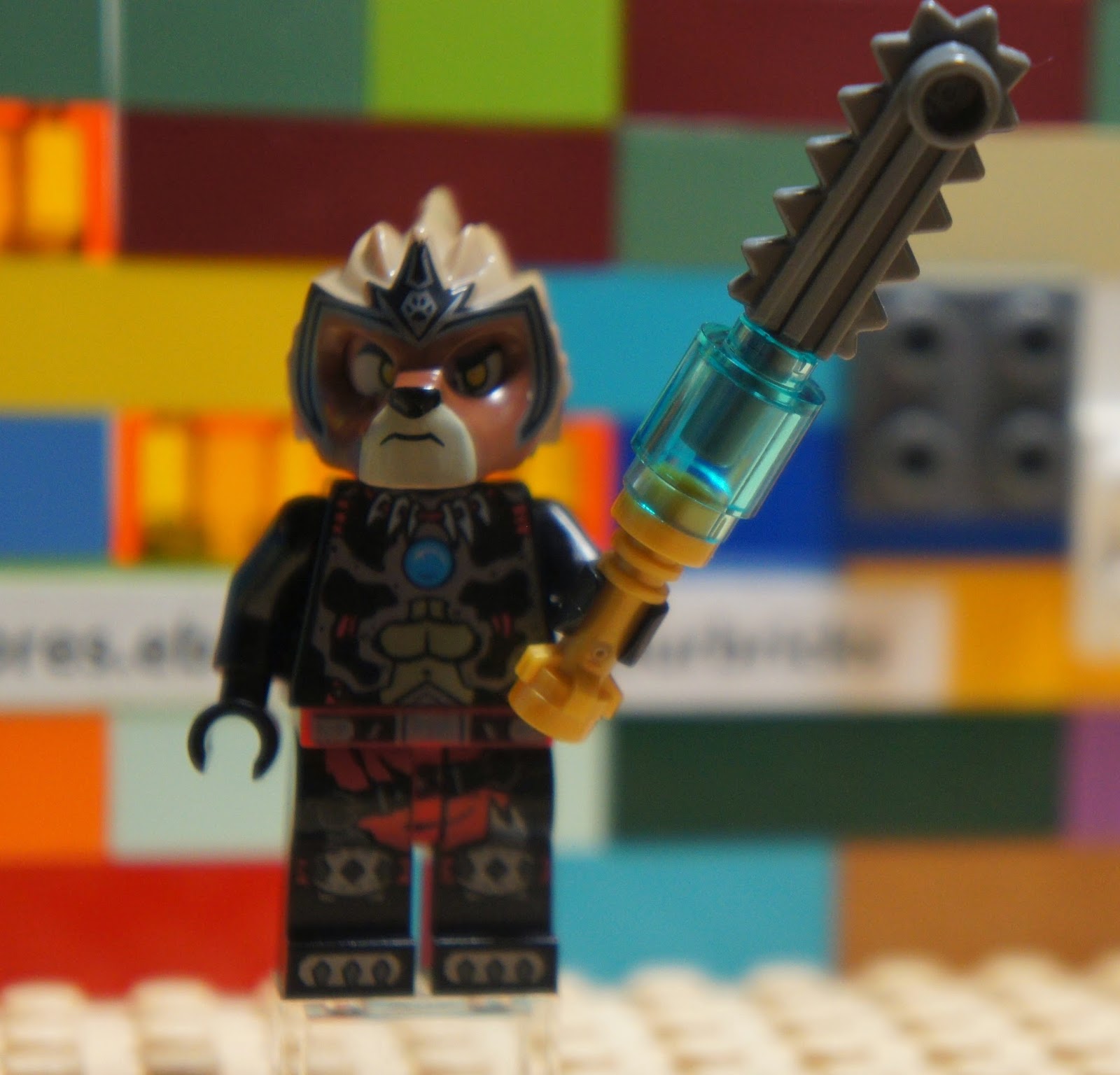 LEGO LOC069 SHADOWIND Minifigure Lion Tribe Legends of Chima + Weapon ...