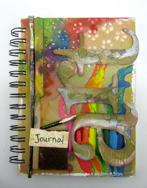 scrappin it: Mixed media art journal cover