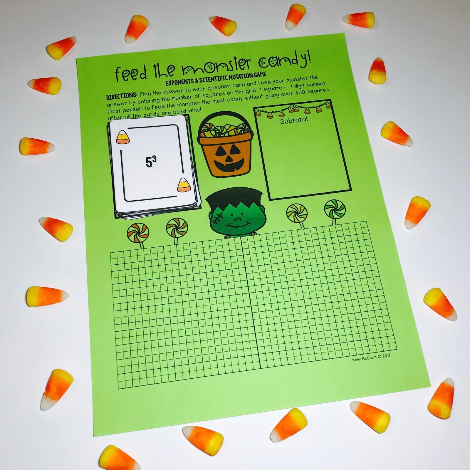Kelly McCown: Halloween Middle School Math Activities & Games