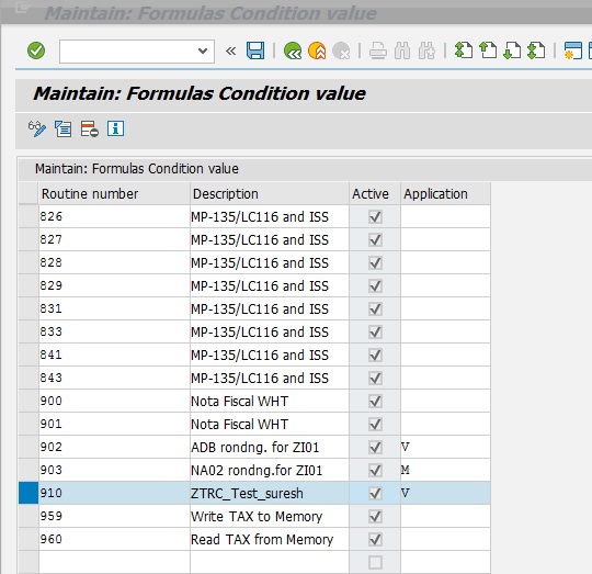 SAP ABAP technical information: Custom routine creation in SAP