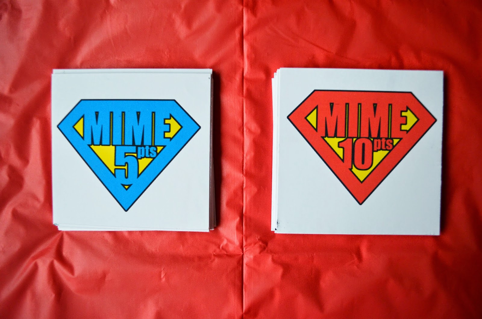 Parties and Presents: Superhero Themed Party // Superhero Mime Game