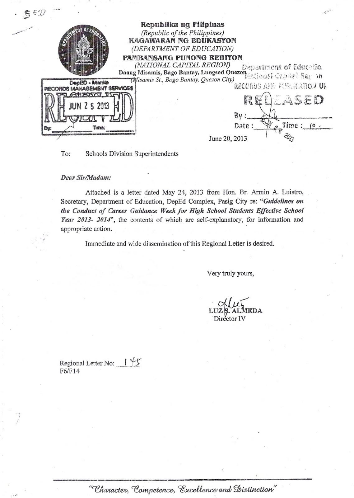 Department of Education Manila: Memorandum 341, Guidelines on the ...