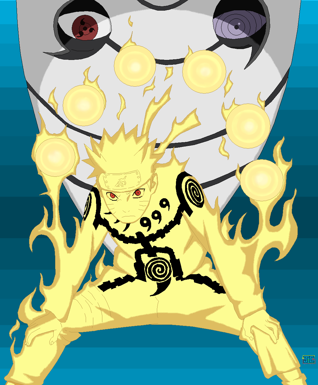 MEGA NARUTO: em modo { RIKUDOU }