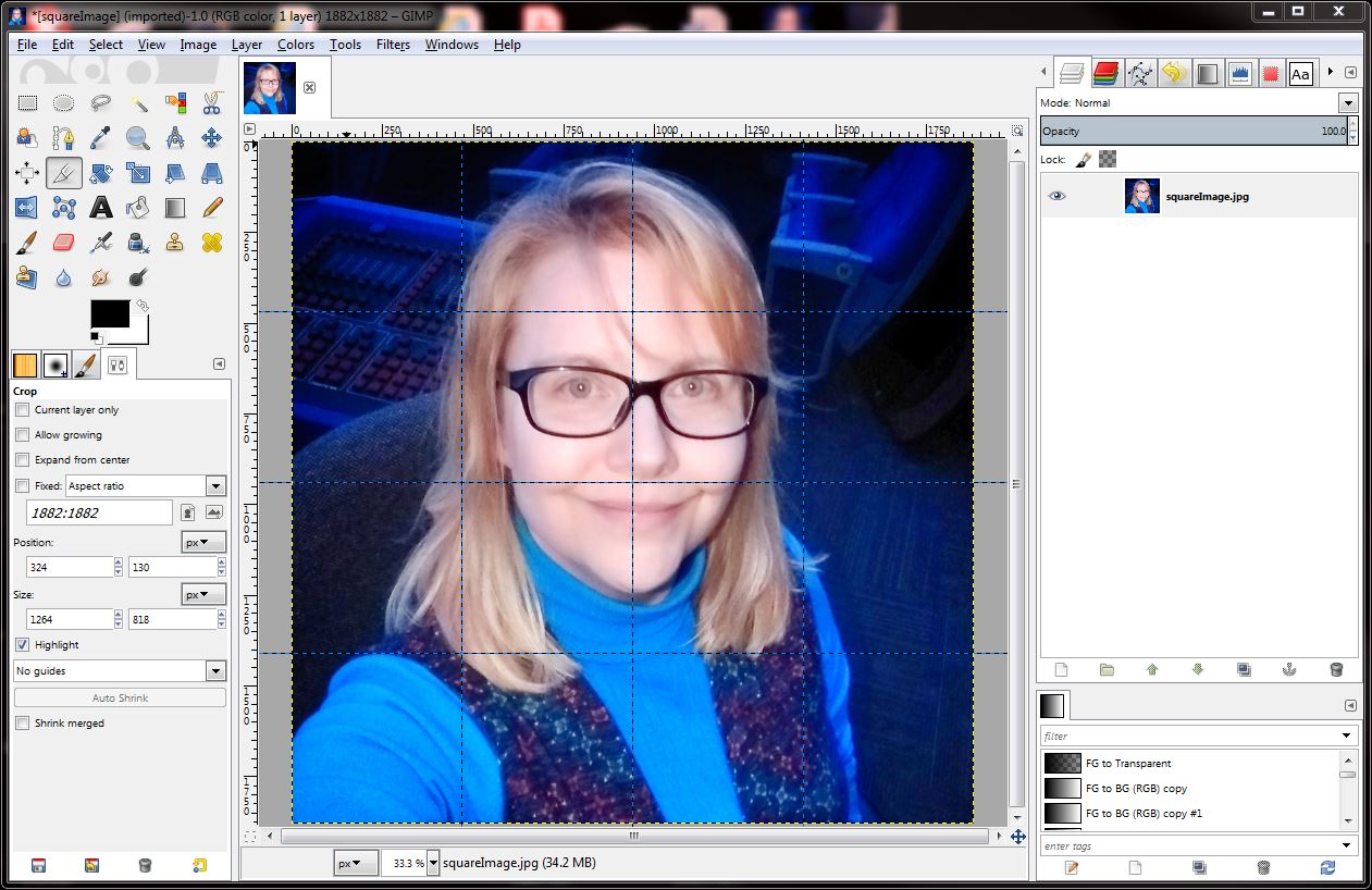 Using GIMP to slice images – FOSSdome