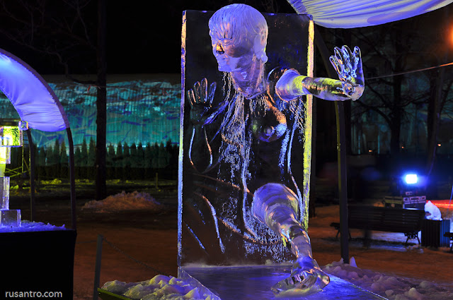 Ledus skulptūru festivāls pārsteidz rūdītu skeptiķi