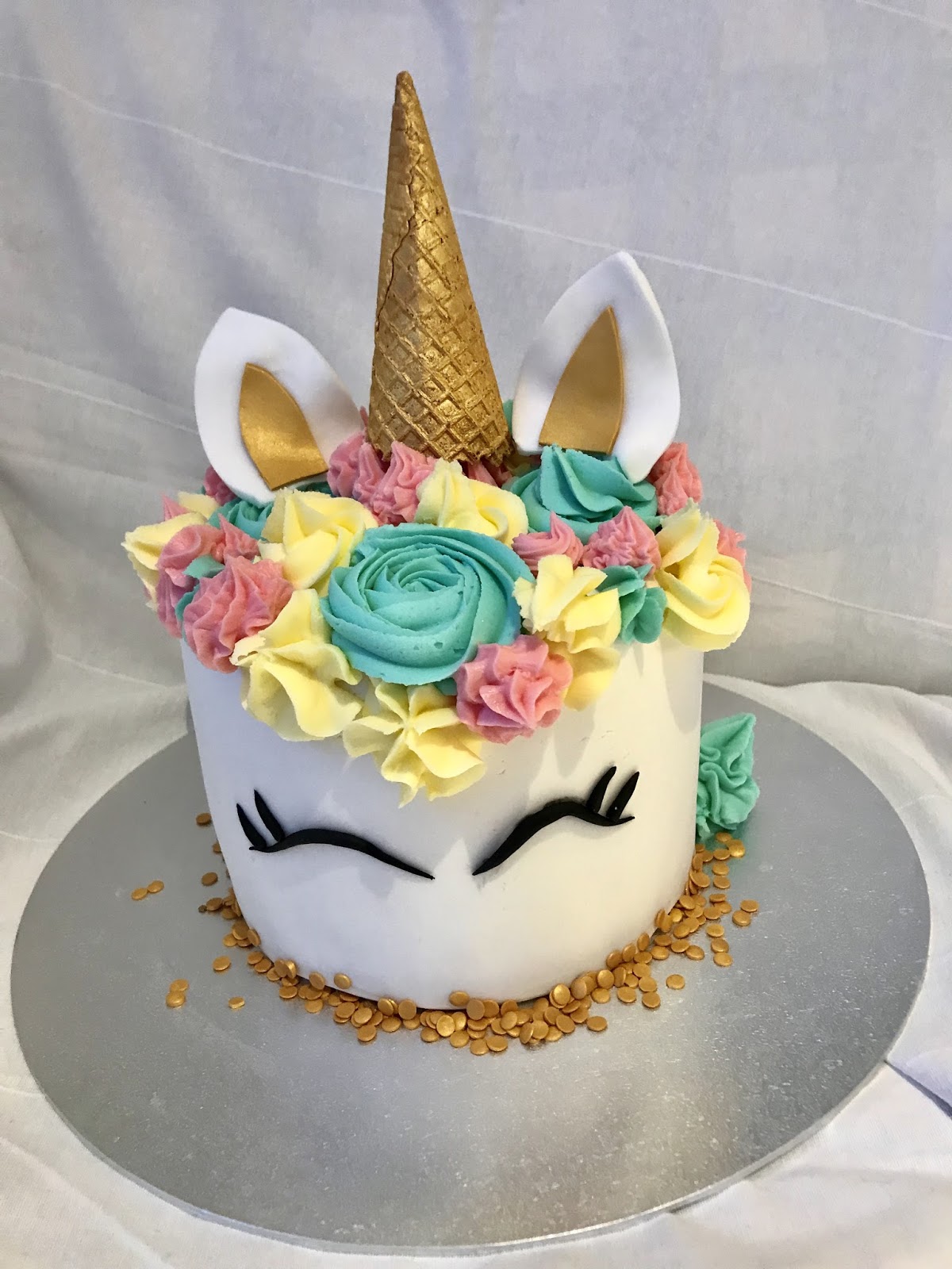 Lenes kakedesign: Enhjørning-kake