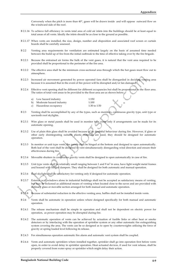 Bangladesh National Building Code: PART FOUR: APPENDIX B