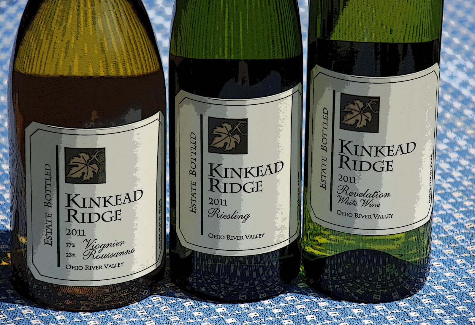 Two Dogs, a Flamingo and a Bottle of Wine: Kinkead Ridge 2011 White Wines