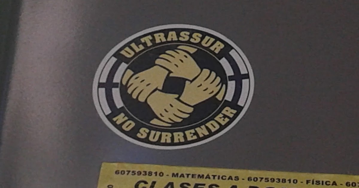 Pegatinas y Gradas: Pegatina ULTRAS SUR NO SURRENDER
