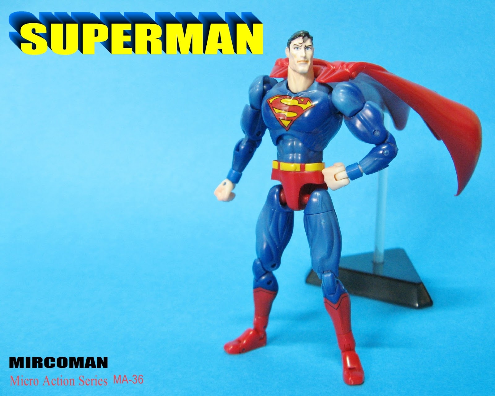 MICROMAN Micro Action Series MA-36 SUPERMAN Comics Version微星小超人微型動感系列超人漫畫版