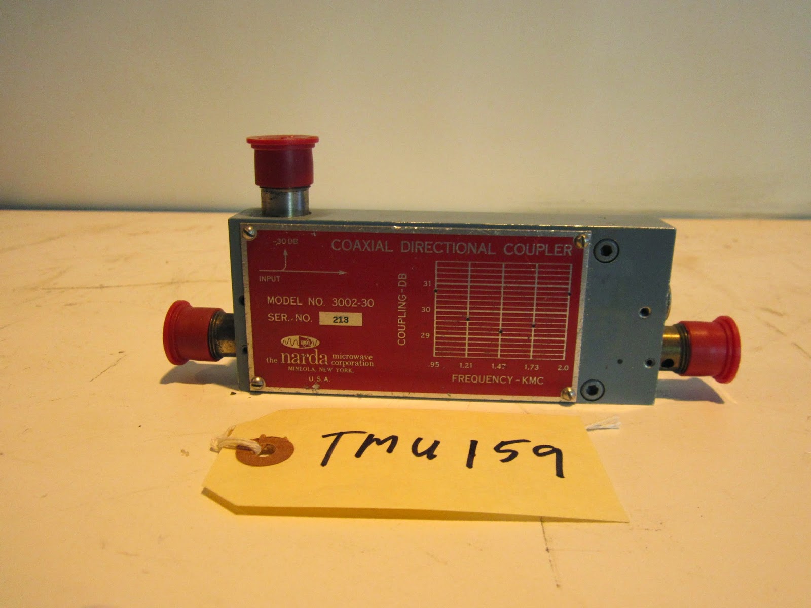 Narda - Loral Microwave 3002-30 Coaxial Directional Coupler 30dB ...