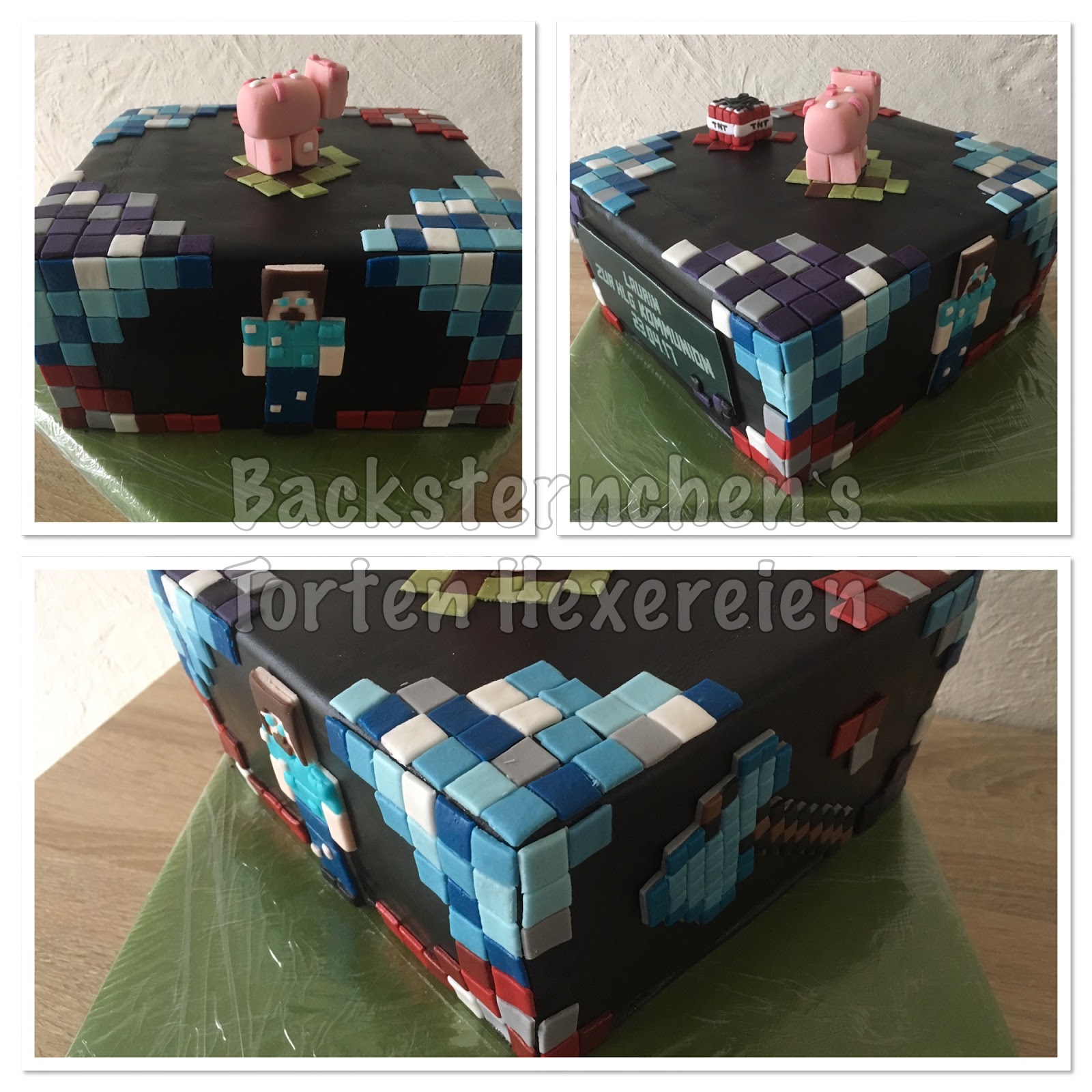 Backsternchen's Torten Hexereien : Anleitung Minecraft Torte
