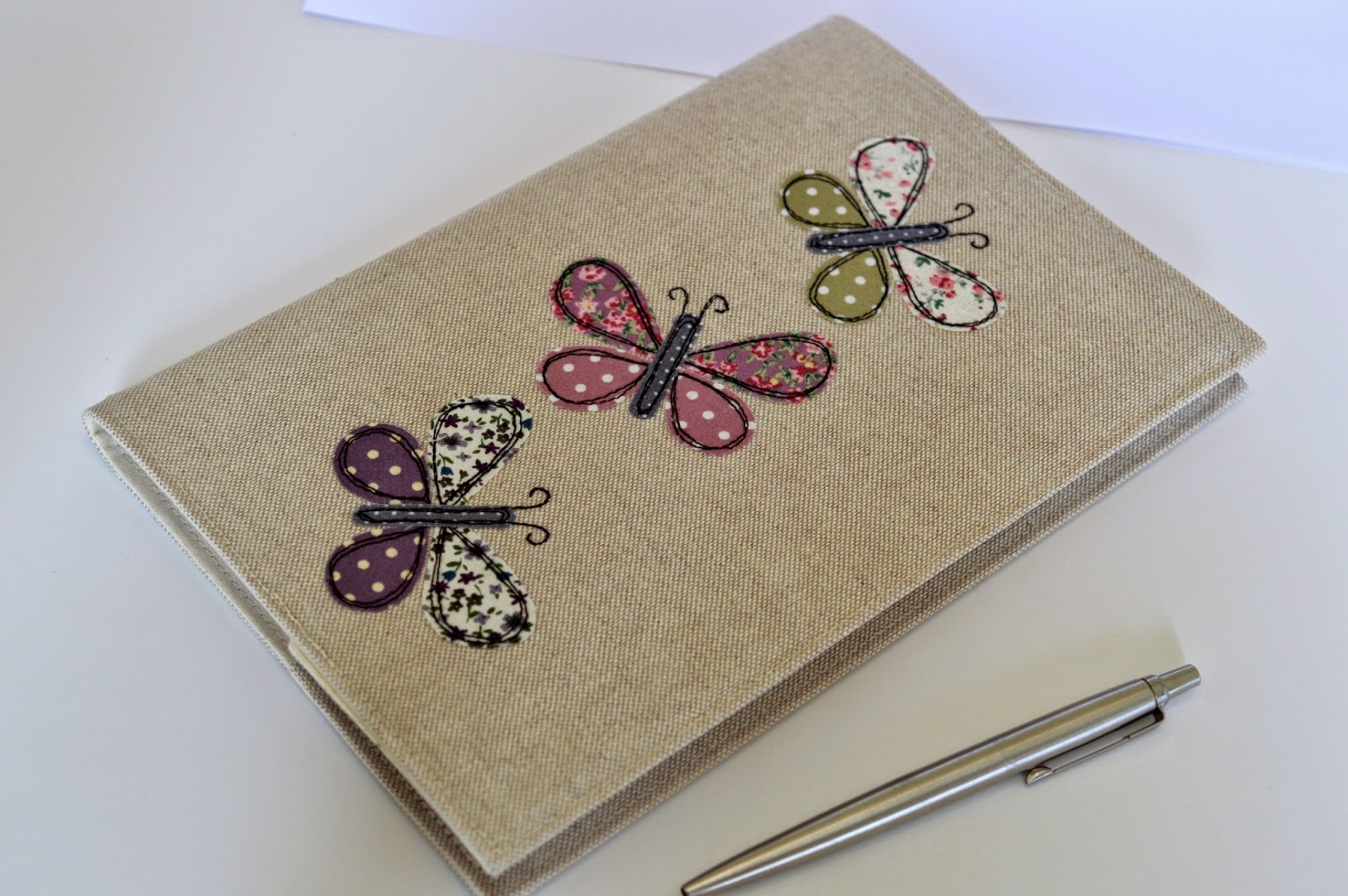 Handmade Fabric Covered Notebook / Journal