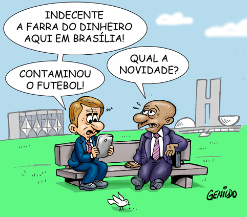 Charges: Arrecadação recorde do futebol brasileiro, em Brasília