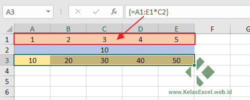 Rumus Array atau Rumus CSE Pada Microsoft Excel | Kelas Excel
