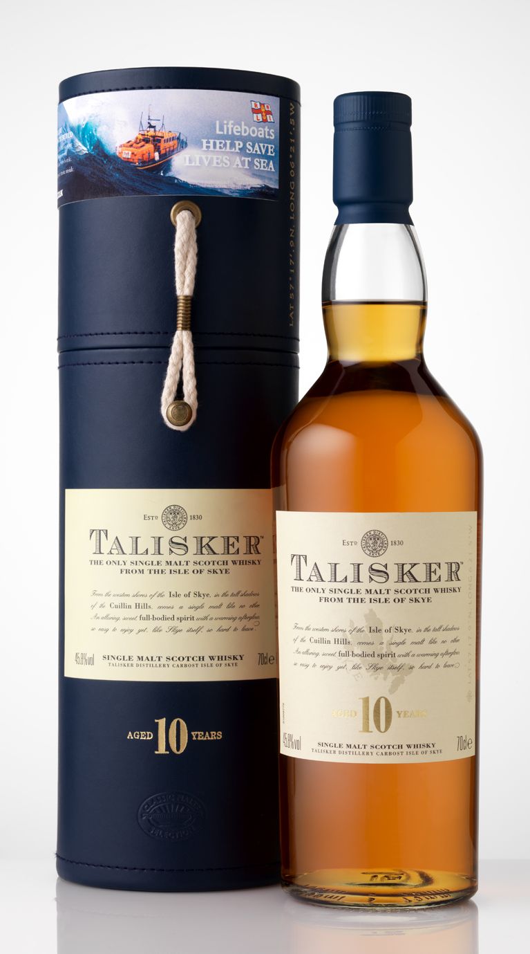 Bar on the wall: TALISKER 10 YO Single Malt Scoch Whisky