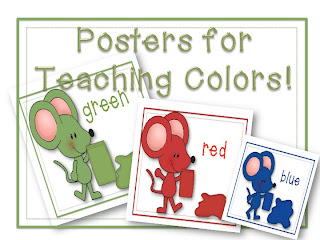 Classroom Freebies Too: FREE Poster Set (for teaching colors)