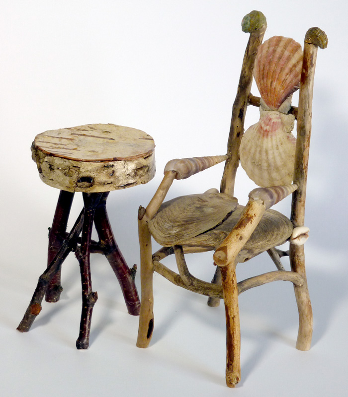 Miniature Rustic Twig Furniture by George C. Clark: Buy Them at the ...