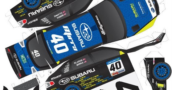 SP. Papel Modelismo: PaperCraft - Subaru Impreza WRX STI - 40 Dave Mirra
