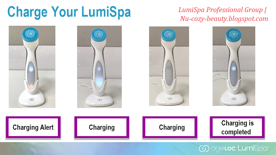 How to Charge LumiSpa? | The charging time? - Nu Cozy Beauty Featured