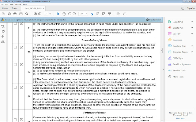 Corporate Updates: Draft Documents For Incorporation of Company Using ...