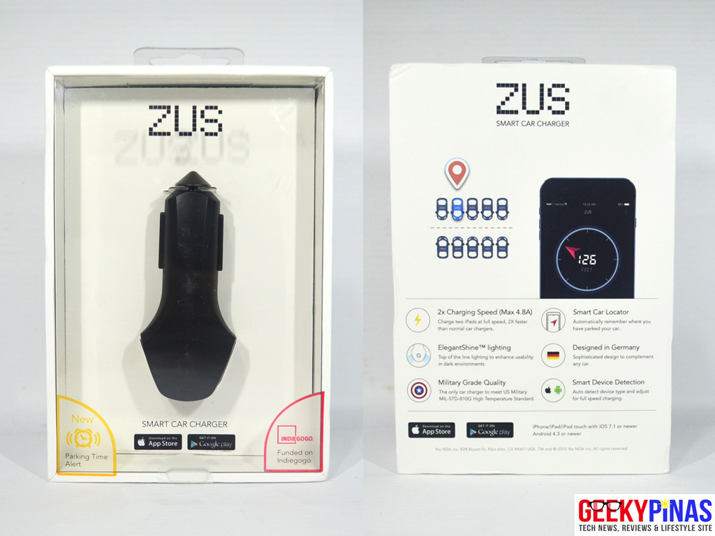 ZUS Smart Car USB Charger & Car Locator Review | Geeky Pinas