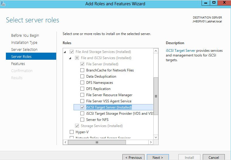 MY ESXI Home Lab. : setup a Hyper-V cluster with Iscsi Target Server in ...