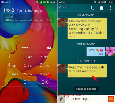Inside Galaxy: Samsung Galaxy S5: How to Read New Text Messages in ...