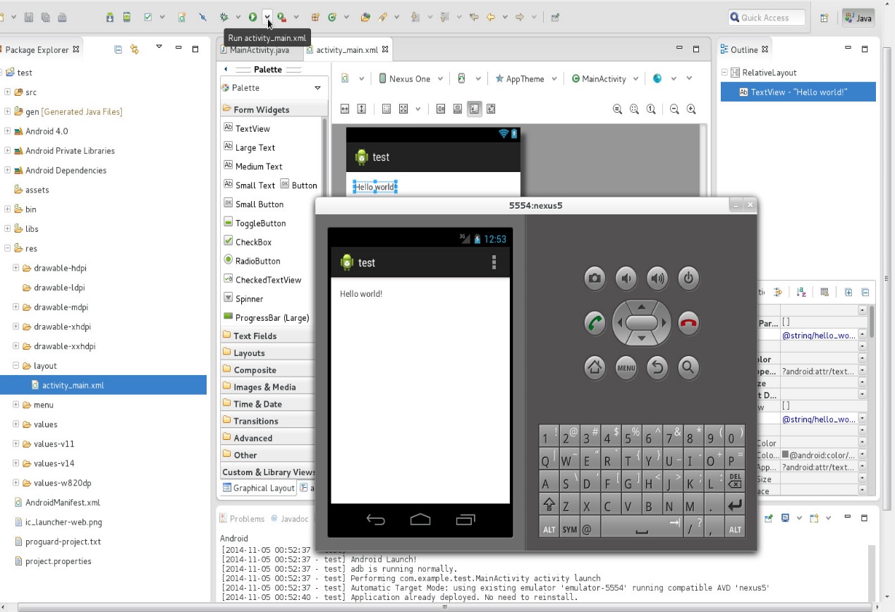 CentOS - Android ADT Bundle