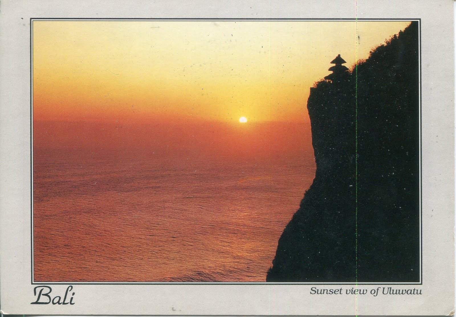 collect ROC: Bali Postcard: Sunset view of Uluwatu