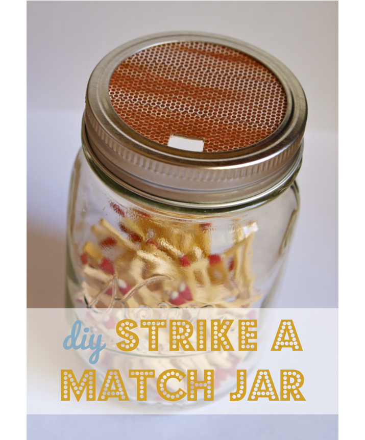 Crafternoon: Strike-A-Match Jar