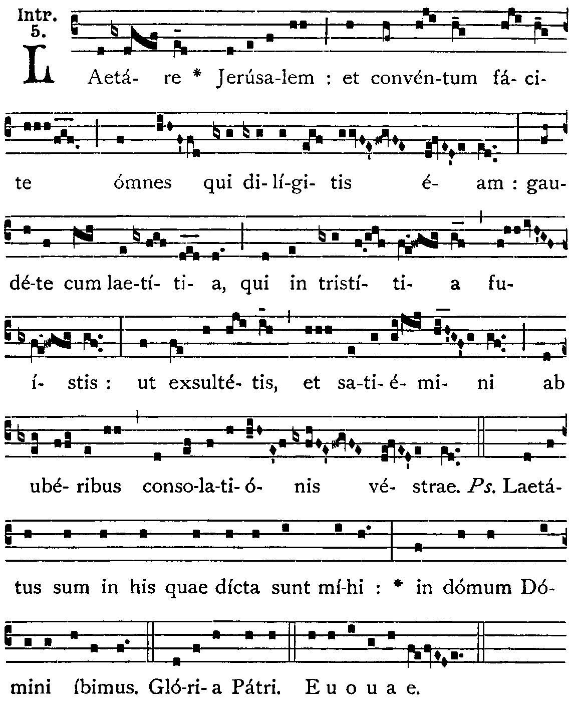 chantblog: The Introit for the Fourth Sunday in Lent: Laetare Jerusalem ...