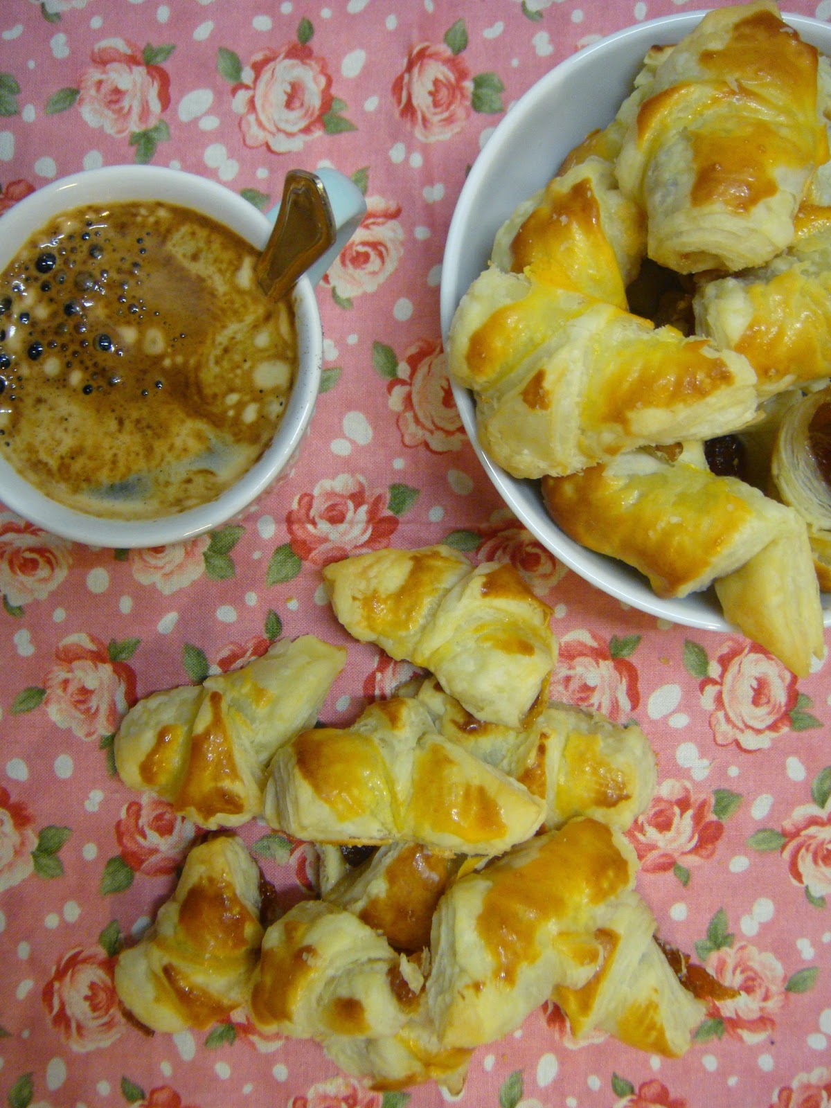 .: Apetites de meia noite - Croissants de doce de abóbora