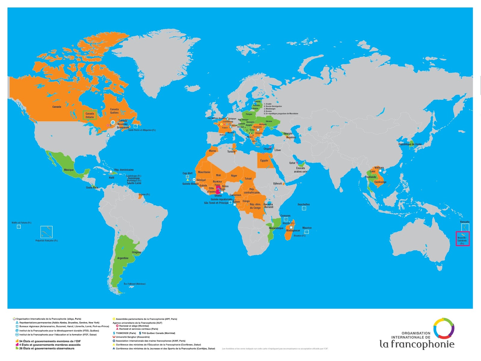 io studio francese: LA FRANCOPHONIE