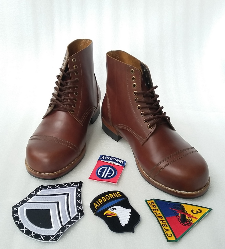 Armia Shop - Diecast & Militaria: Sepatu Service Boots Kulit US Army WW2