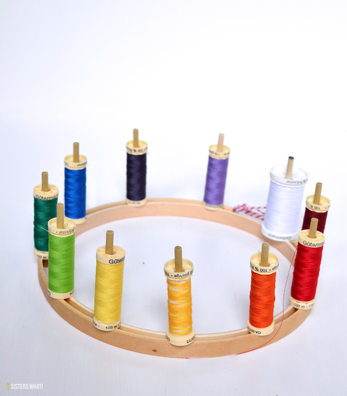 Embroidery Hoop Thread Organizer - February Pinterest Challenge ...