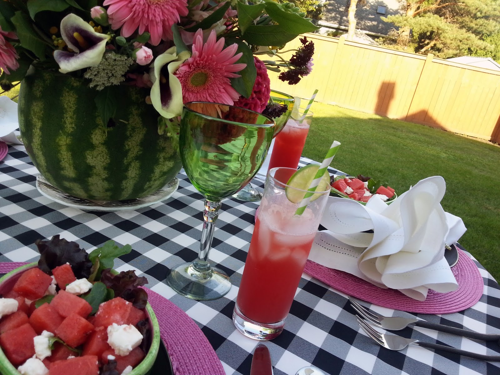 Dreams and Epiphanies: Watermelon Tablescape II