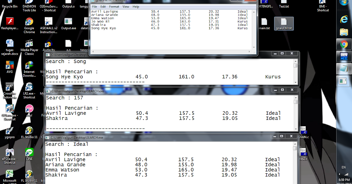 Yanamon: Program C : Searching di Database Sederhana (.txt)