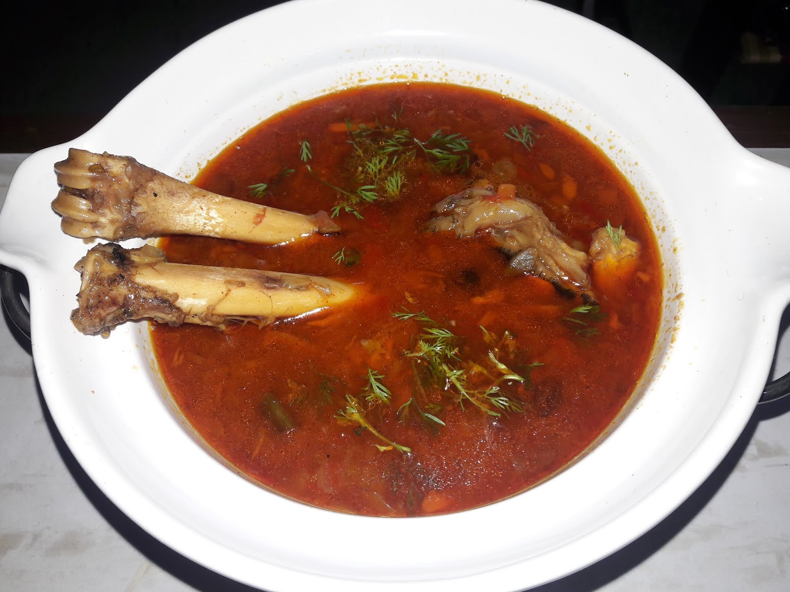 Paya ka shorba - Lamb trotter soup
