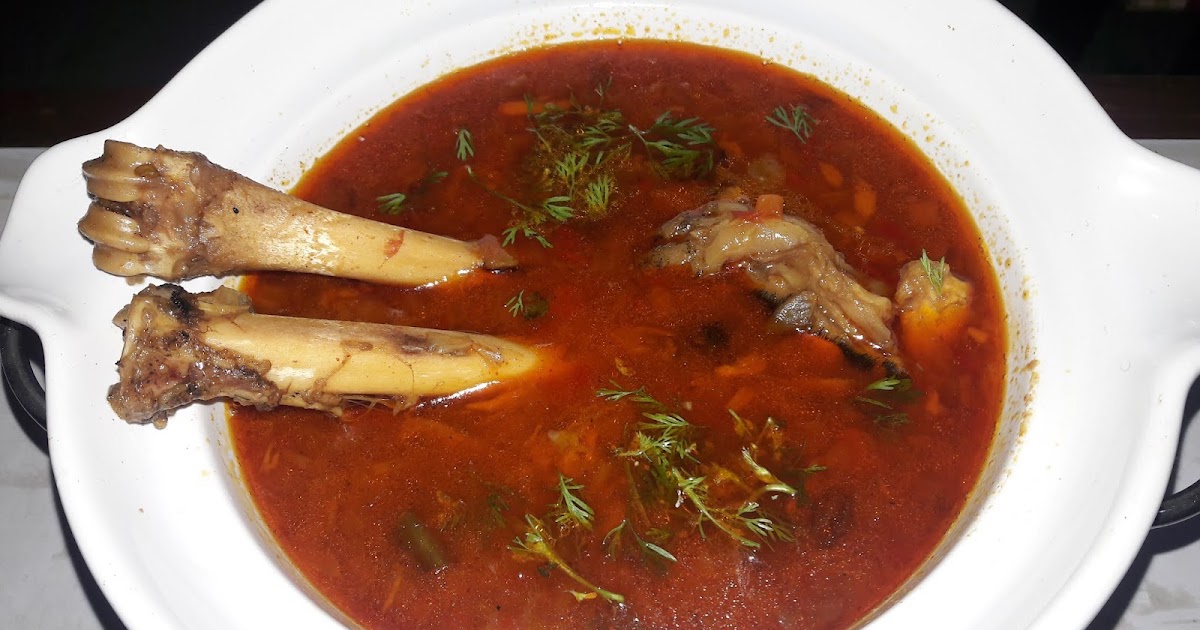 Paya ka shorba - Lamb trotter soup