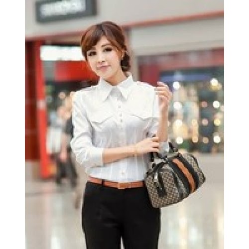 Baju Kerja Untuk Wanita Korean Style | Model Baju Korea Terbaru