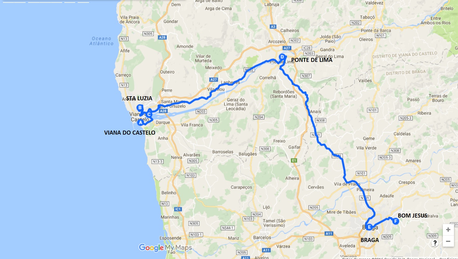 Ruta: Viana do Castelo - Bom Jesus
