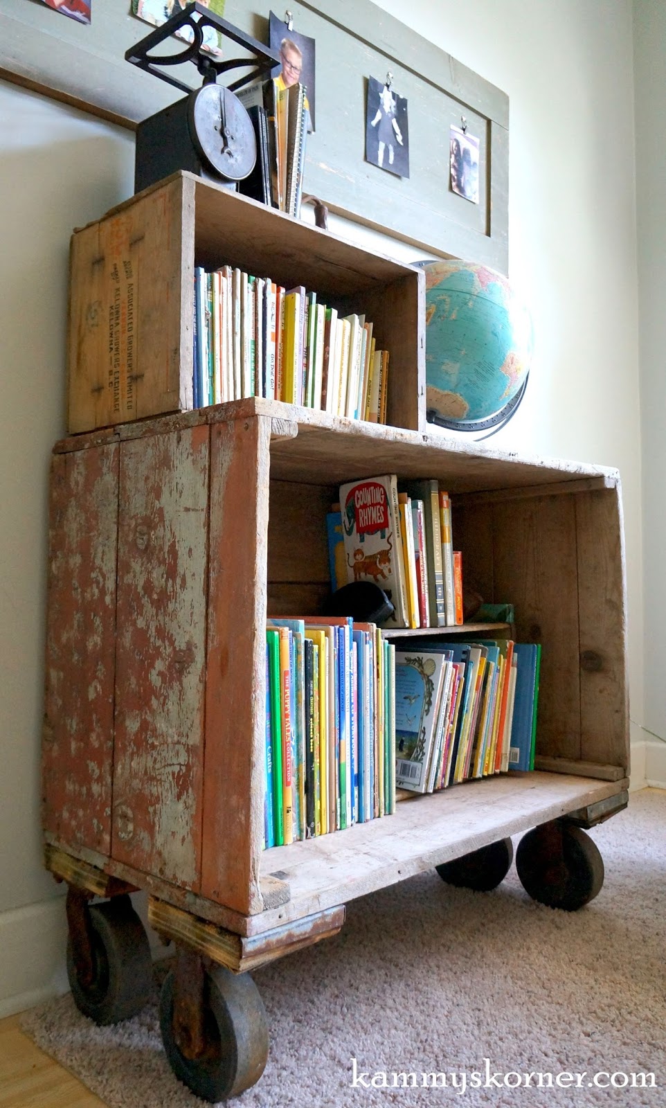 Kammy's Korner: The Cob Box Book Case {Revamped Family Heirloom}